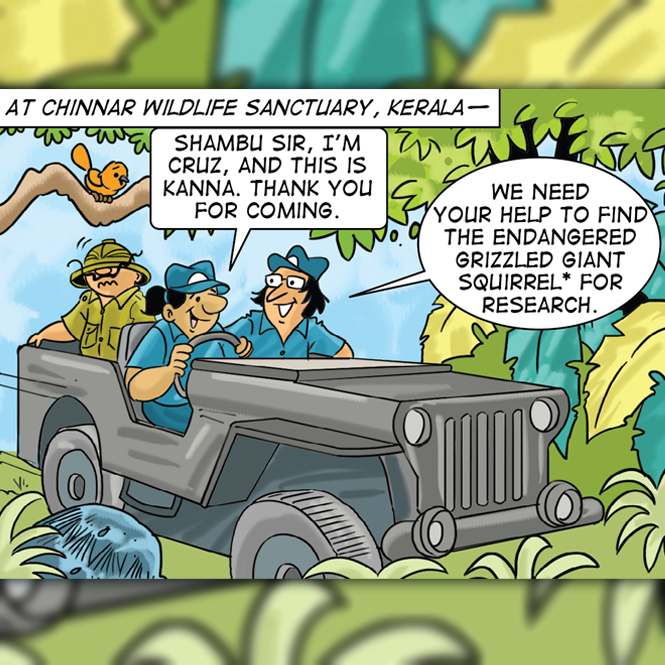Shambu in Giant Trouble - Tinkle