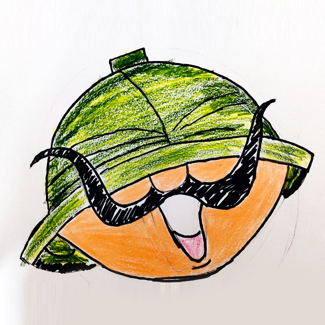 Shikari Shambu - A Drawing by Li'l Tinkle Artist Ridhima Srivastava