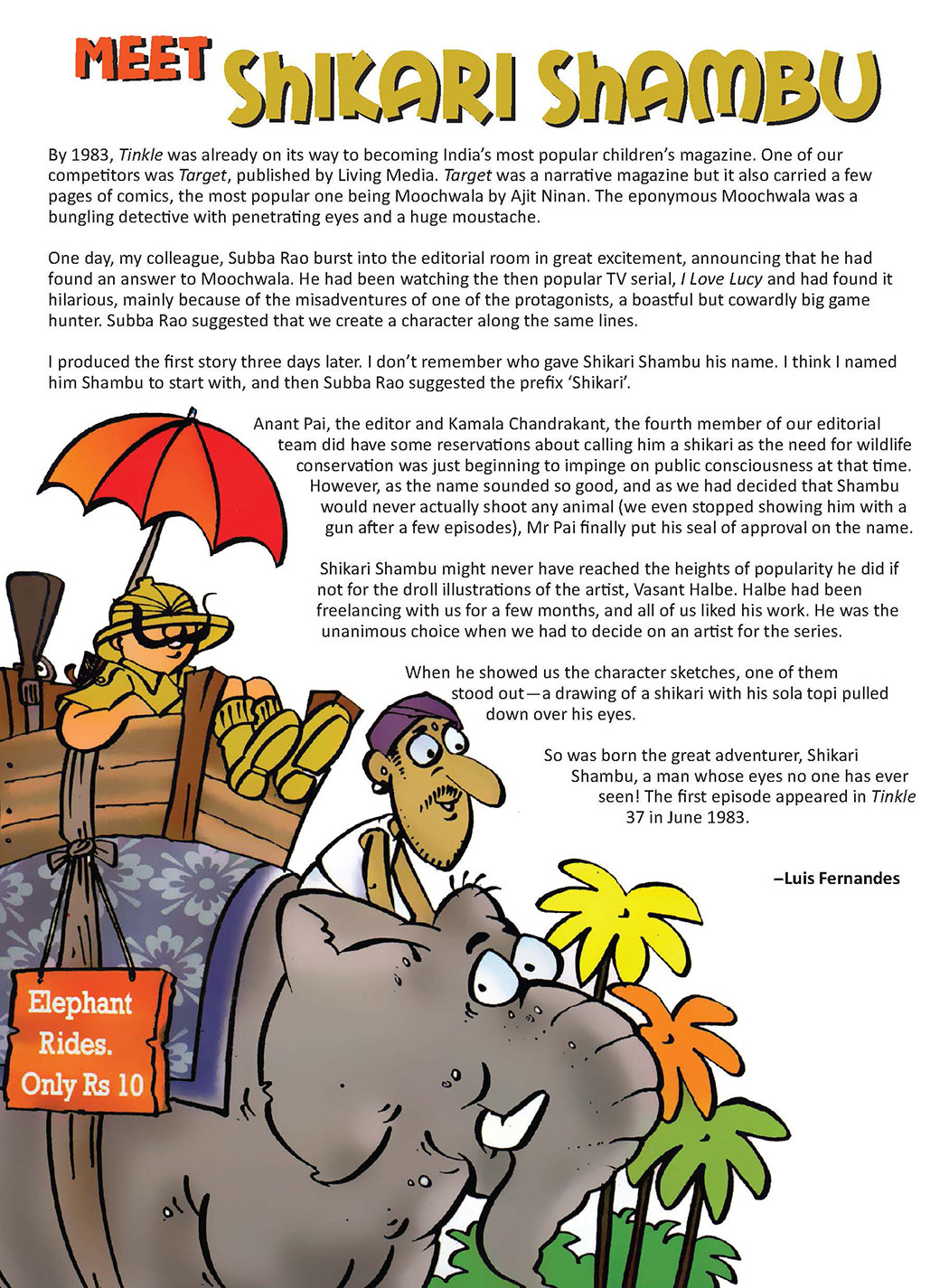 The Story Behind Shambu - Tinkle